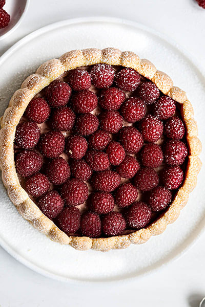 French Raspberry Chocolate Charlotte Cake - Belula