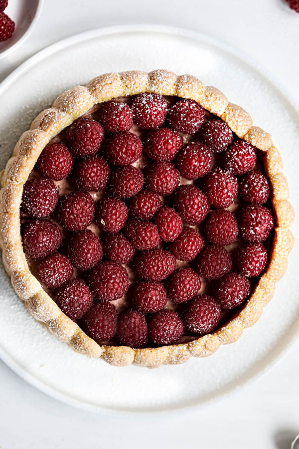 French Raspberry Chocolate Charlotte Cake - Belula