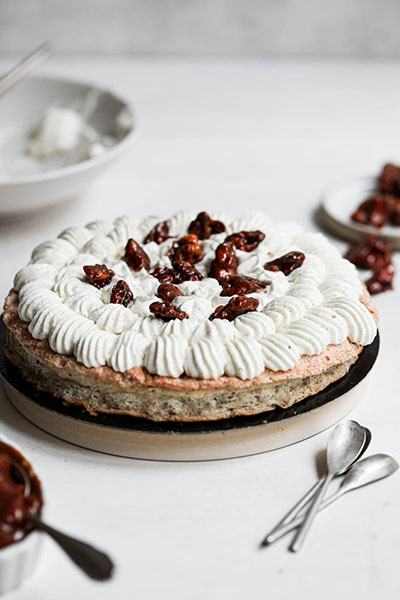 Easy French Walnut Dacquoise Cake - Belula