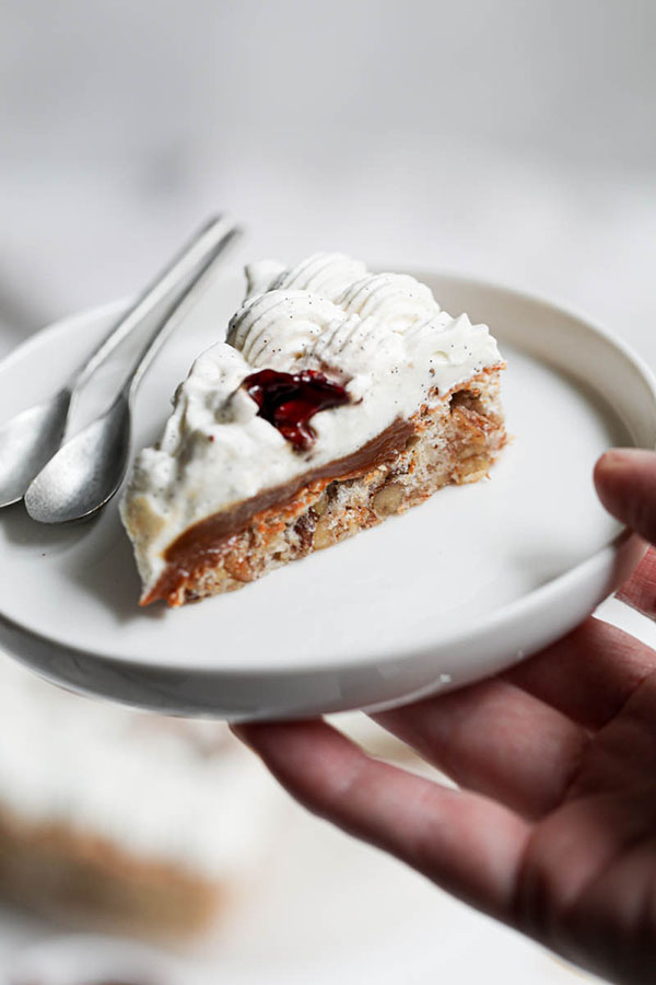 Easy French Walnut Dacquoise Cake - Belula
